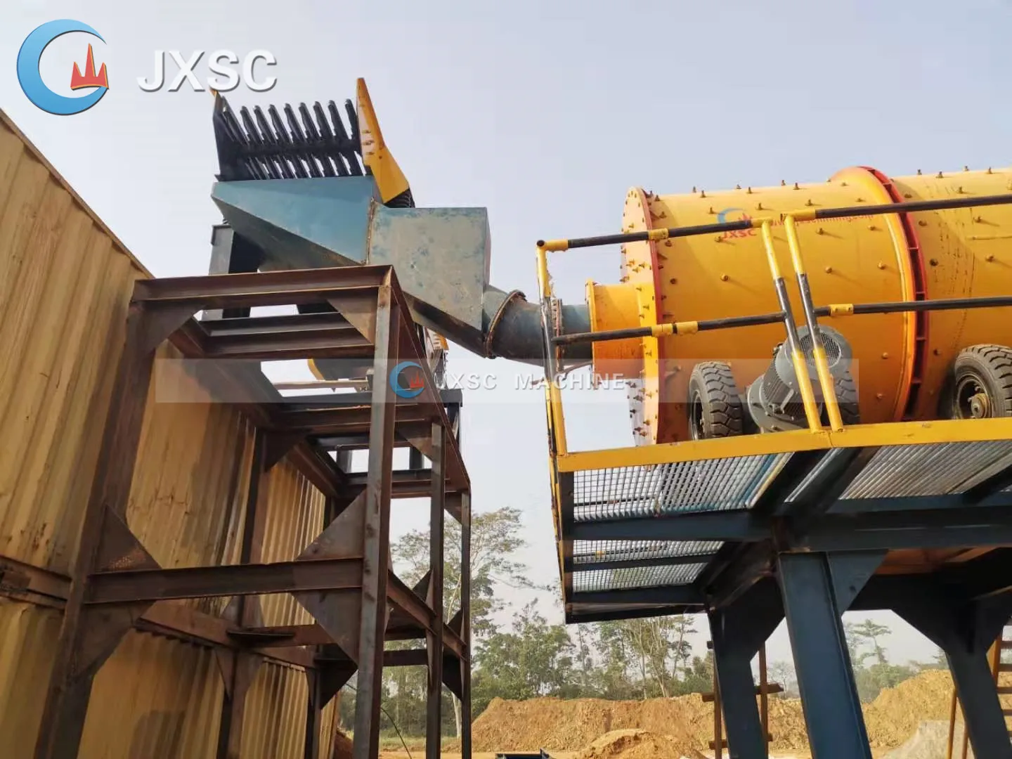 High Recovery Gold Mining Equipment Full Complete Wash Trommel Plant ...