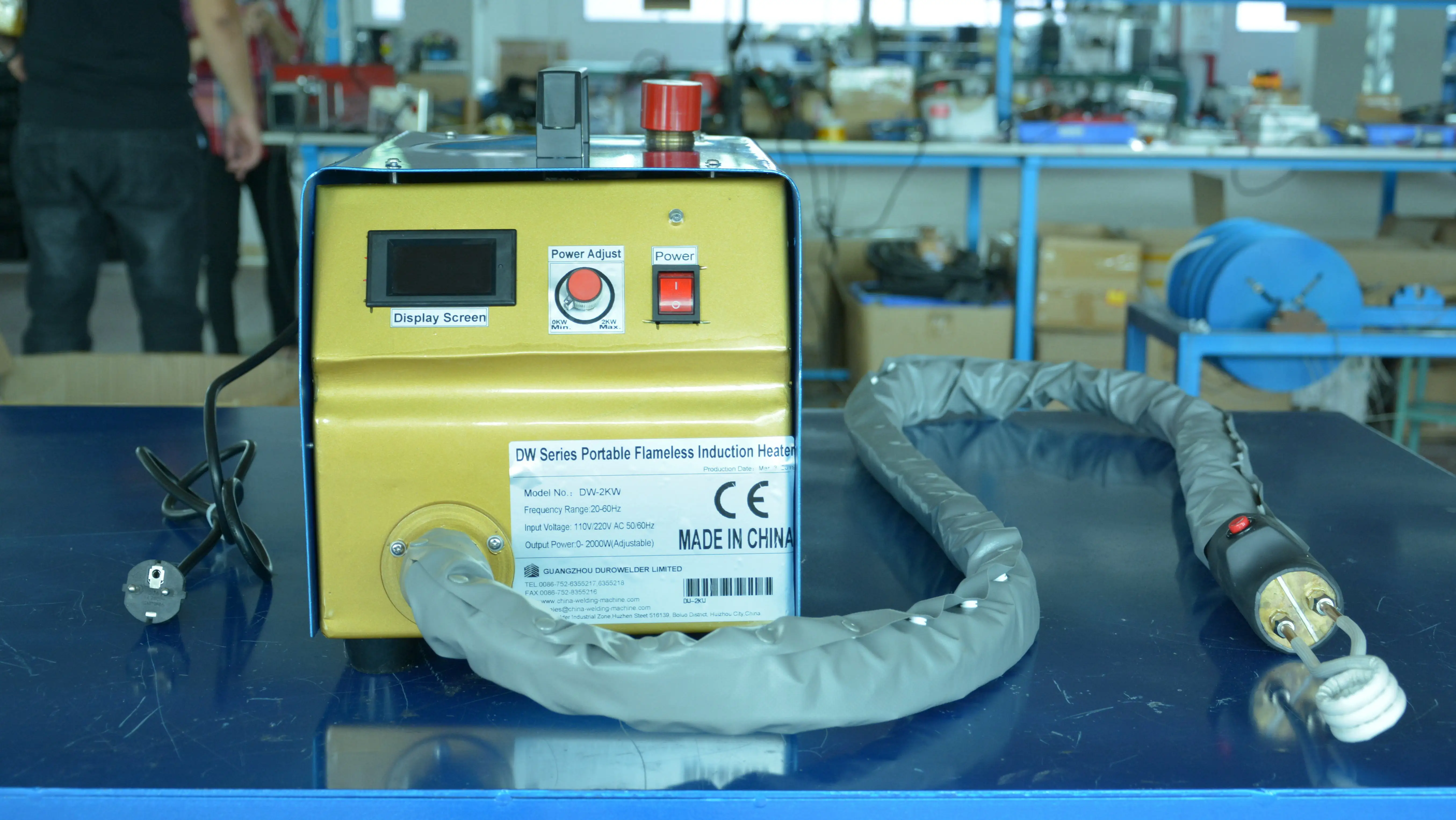 DW-2KW Portable Induction Heating Machine - Reliable Electric Induction ...