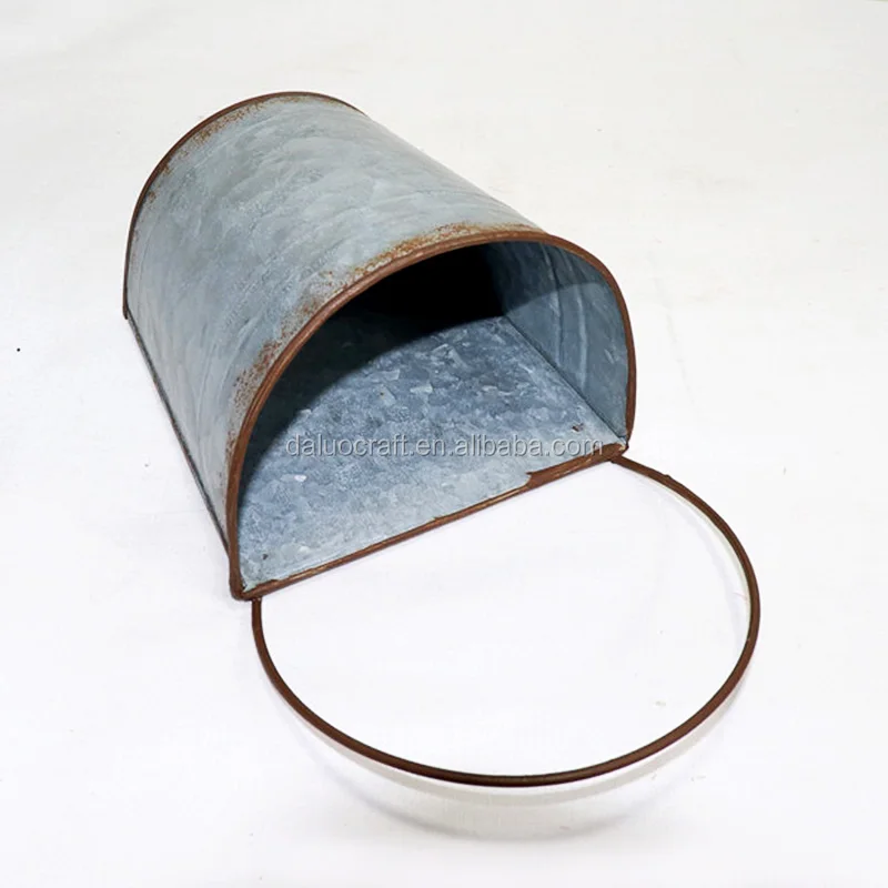 Wall Hanging Metal Planter Half Round Wall Plant Container Hanging ...