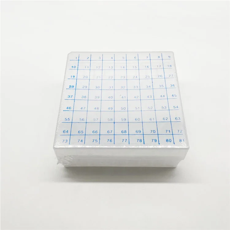 81 Wells High Quality Laboratory Autoclavable Plastic PP PS Cryovial ...