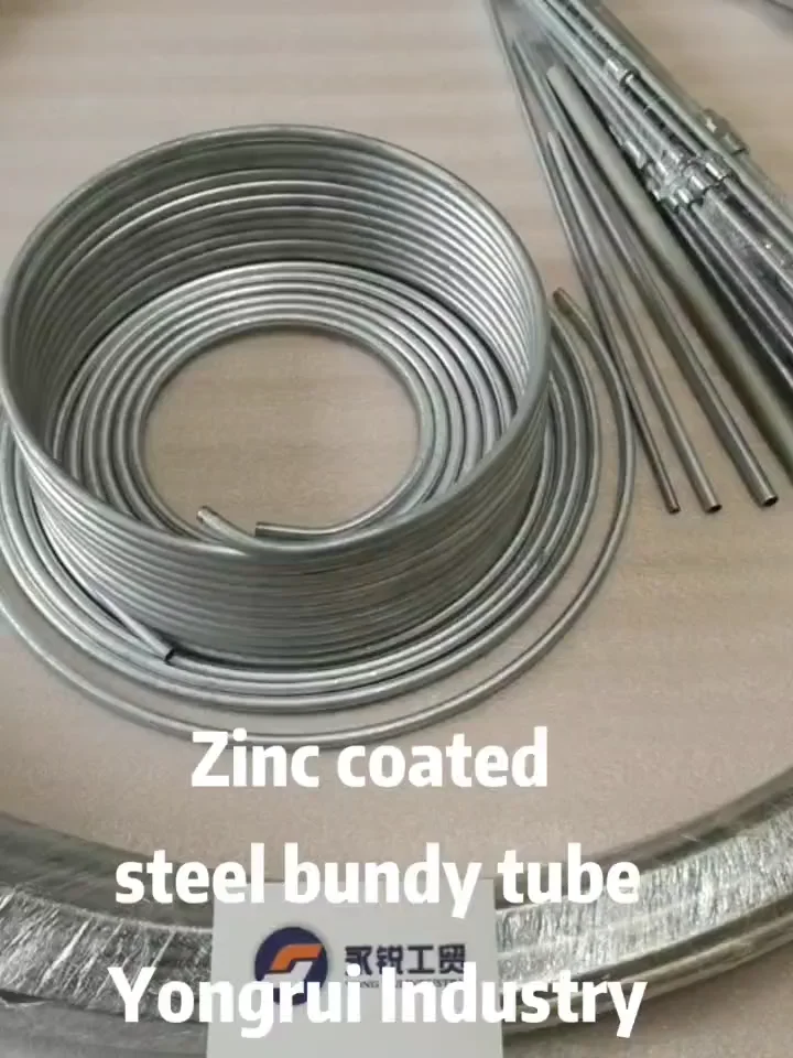 Brake Line Tubing Zinc Coated Bundy Tube With Fitting Nuts - Buy Double ...