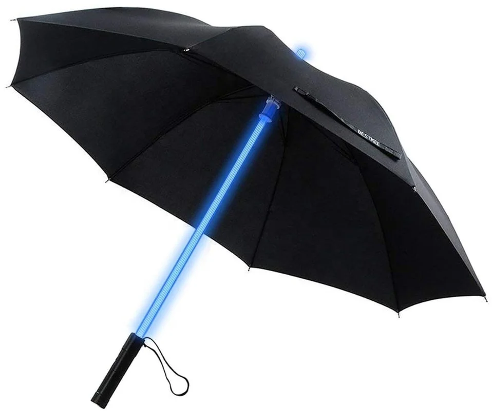 New Invention Led Shaft Slashing Lighted Led Umbrella With Torch Light ...