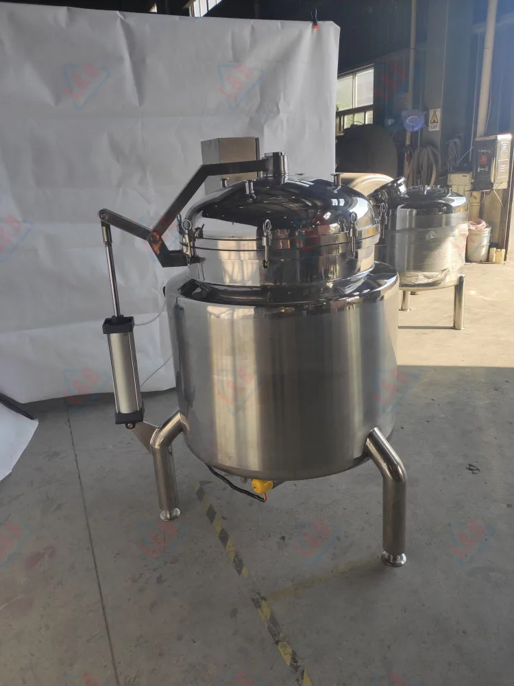 Hot Sale Big 1000L Industrial Pressure Cooker for Bone with Steam Heating