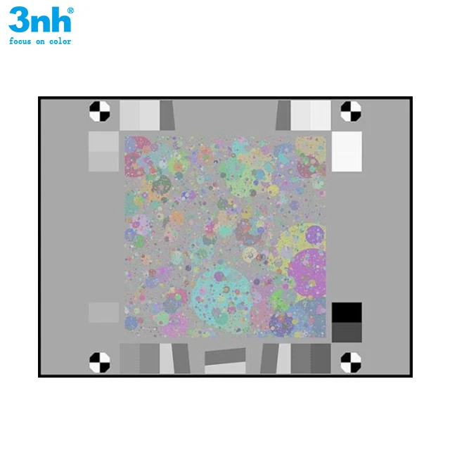 Color Spilled Coins Dead Leaves Test Chart Texture Sharpness Camera Chart