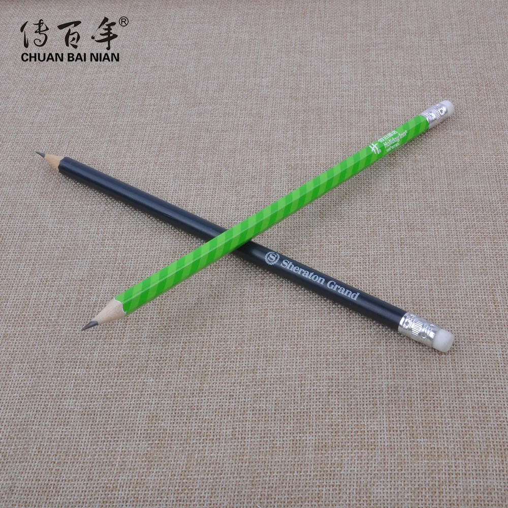 Hot Selling Promotional Hexagonal Shape Colour Pencil With Print Logo ...