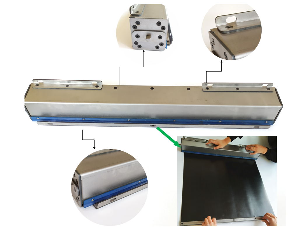 Rolling Curtain Shield - Customized Retractable Cover for CNC Machine