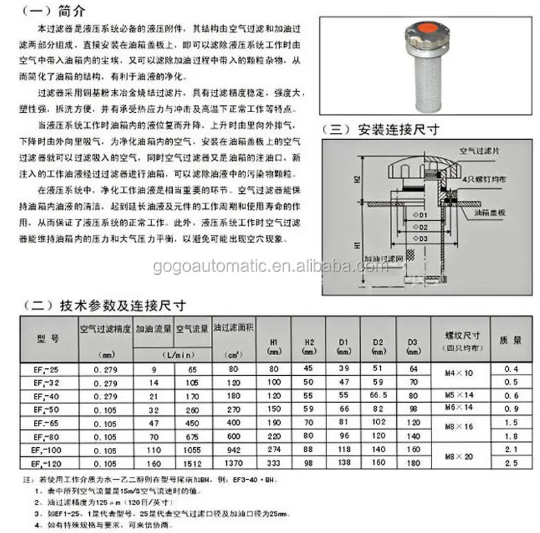 EF Series Air Filter Tanks - Reliable Solutions for All