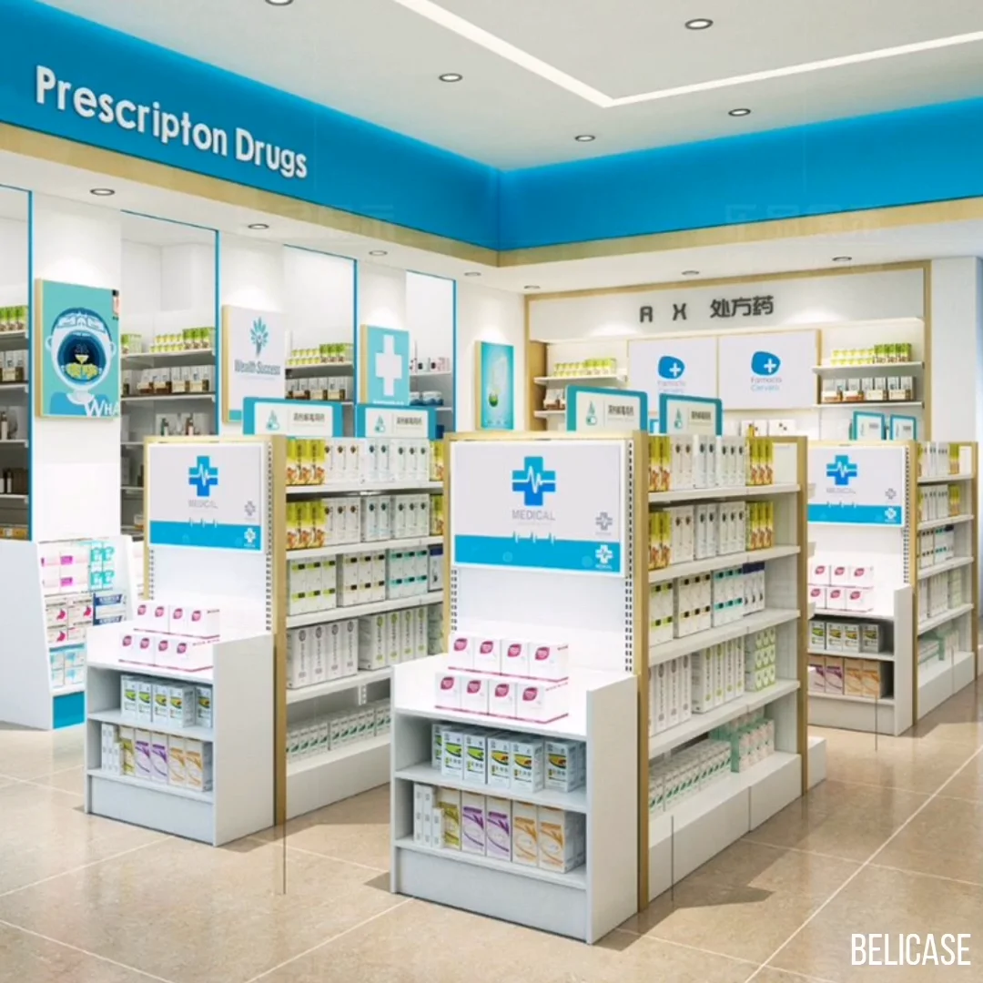 Pharmacy Furniture Shop Interior Design Pharmacy Rack Retail Medical ...
