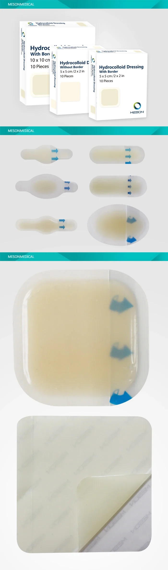 Hypoallergenic Advanced Medical Hydrocolloid Acne Ulcer Wound Dressing ...