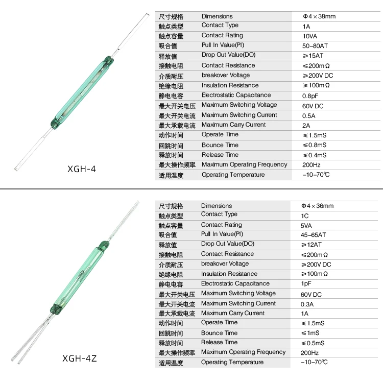 Proximity Sensor Reed Switch - Reliable Single Pole Double Throw