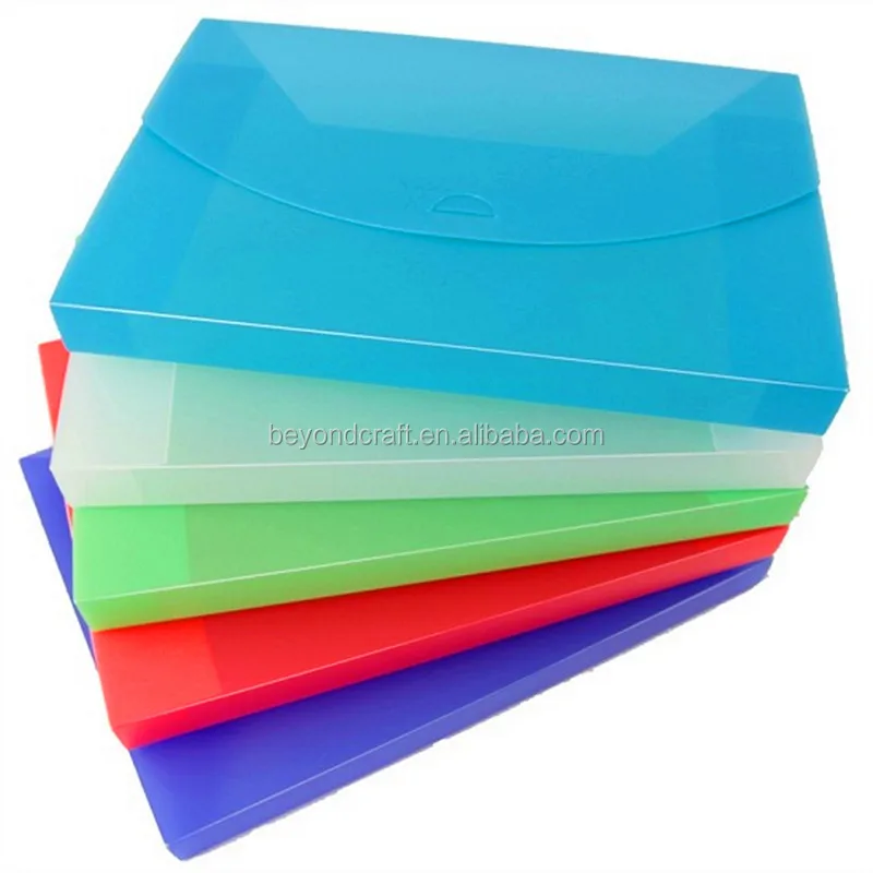 A4 Size Pp File Organizer Boxes Poly Plastic Document Carrying Case ...