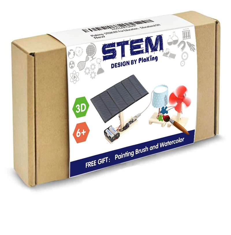 Wooden Mini Solar Station Model Creative Engineering Circuit Science ...
