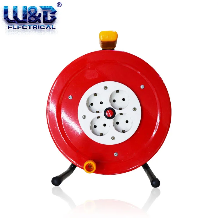 4 Way Movable Trailing Extension Lead Cable Reel Price - Buy Cable Reel ...