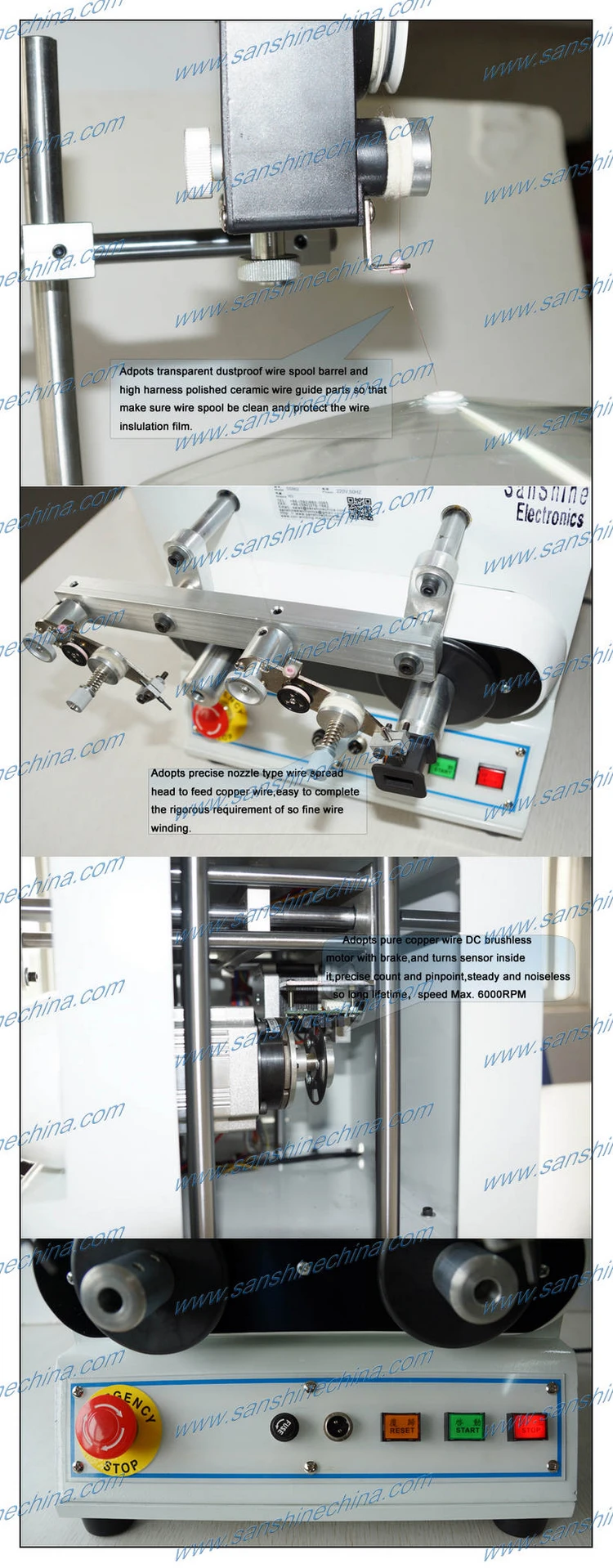 Four Spindles Relay Coil Winding Machine - Buy Relay Winding Machine ...
