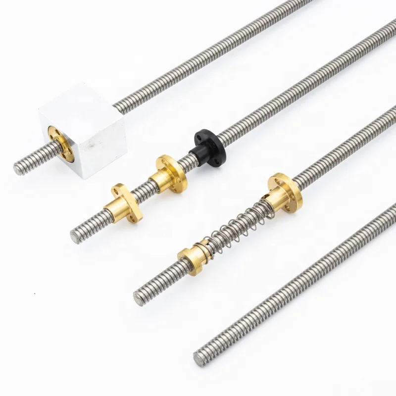 3D Printer CNC 8mm Lead Screw T8 150mm Long Trapezoidal Screw with ...