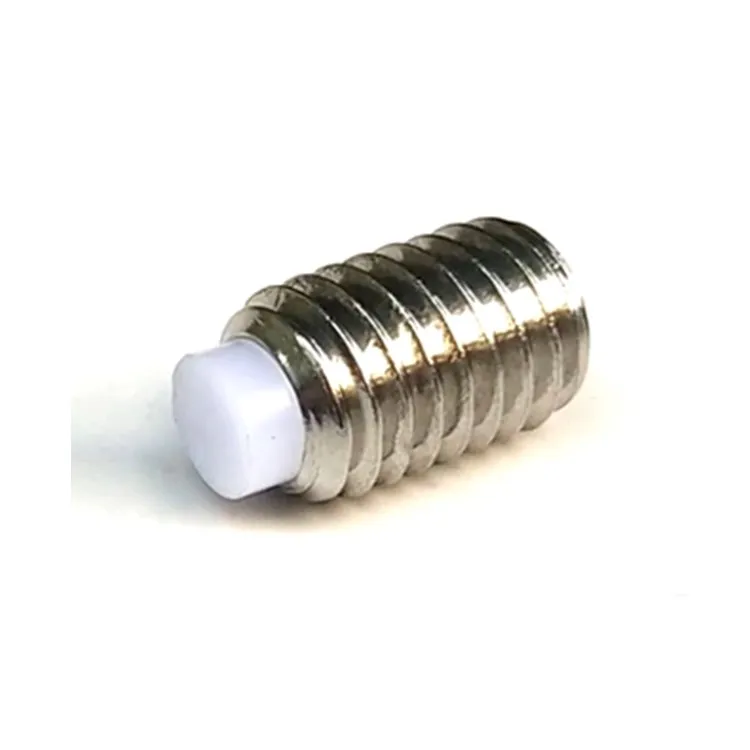 Stainless Steel Nylon Hex Socket Flat Point Set Screw| Alibaba.com