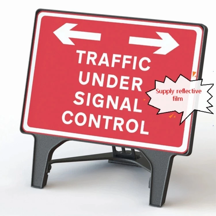 Iso 7001 Reflective Temporary Sign Traffic Warning Sign Used To ...