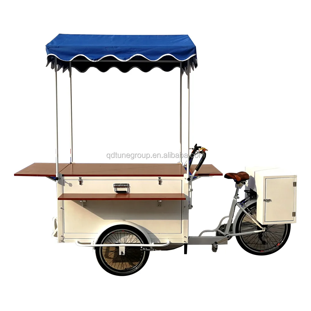 Pancake Fast Food Cart - Electric Food Bike with Wheels
