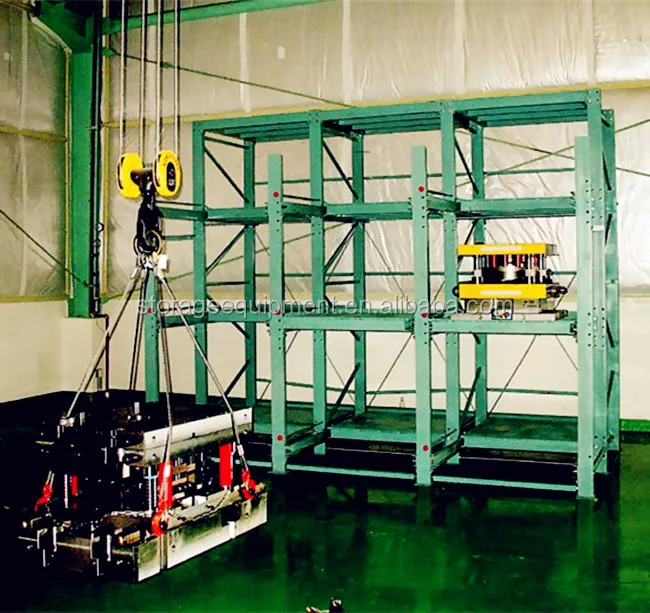 Professional Heavy Roll Out mold storage rack | Die steel mold rack ...