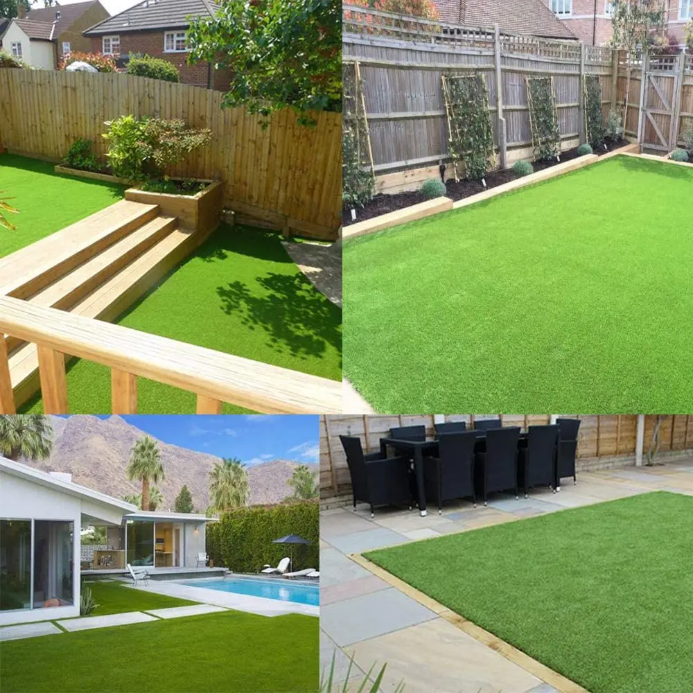 Artificial Grass Realistic Fake Grass Deluxe Turf Synthetic Turf Thick ...