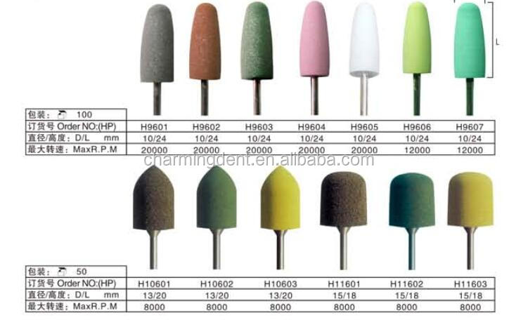 Charming Dental Polishing Bur/silicon Rubber Polisher Bur For Technical ...