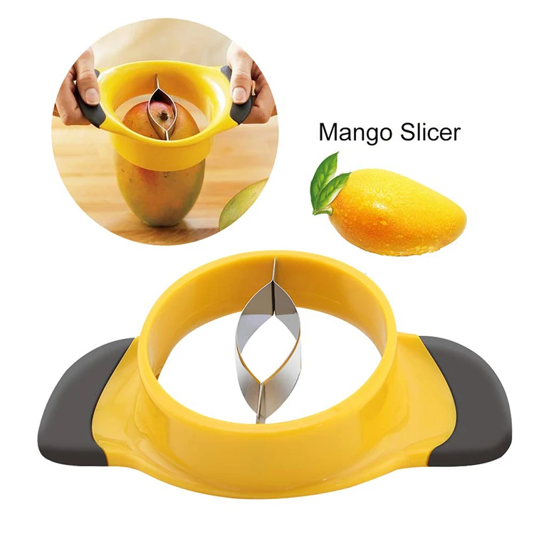Mango Slicer,Stainless Steel Mango Tomato Guava Orange Pitaya Fruit ...