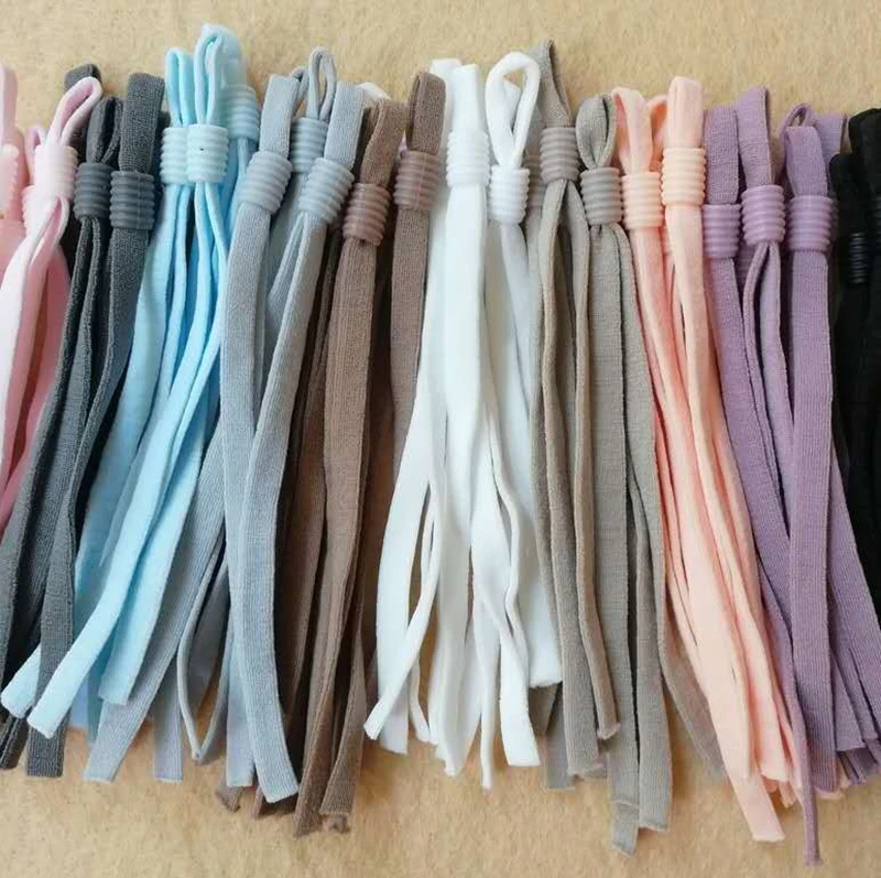 Elastic Adjustable Buckle Band Soft Flat Thin Spandex Elastic Rope Face ...