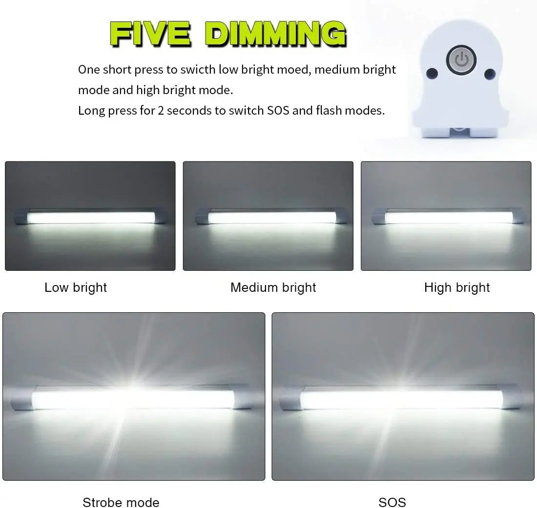 Emergency Led Tube Light Charging Portable With Built In Battery Usb ...