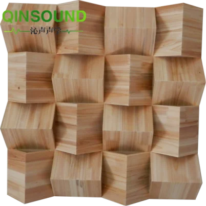 3d Acoustic Wall Panel Wooden Sound Diffuser Studio Solid Wood Qrd ...
