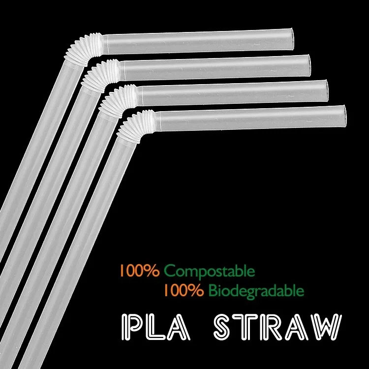 Natural Biodegradable Eco Friendly Organic Drinking Straw Pla Straw