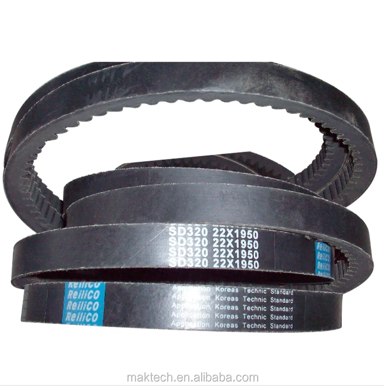 Shantui SD32 Bulldozer Engine Alternator & Water Pump Fan Belt