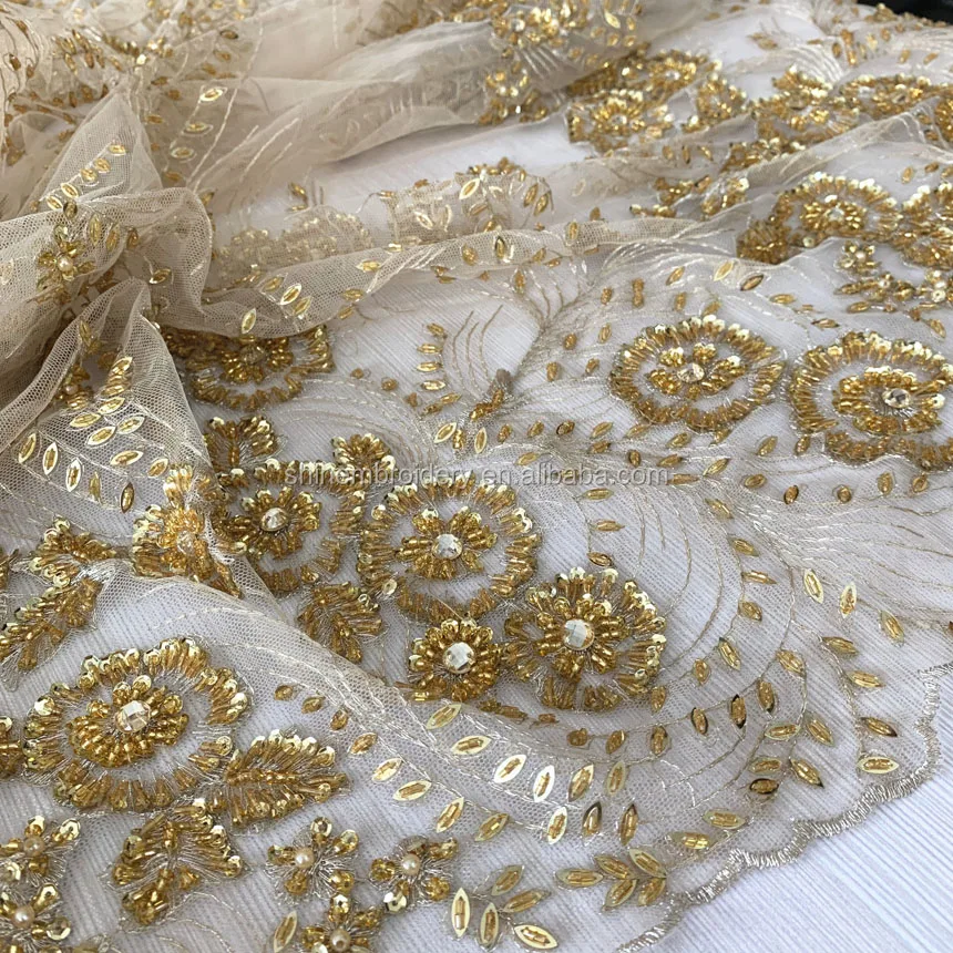 Luxury Gold Metallic Hand Embroidery Designs for Weddings