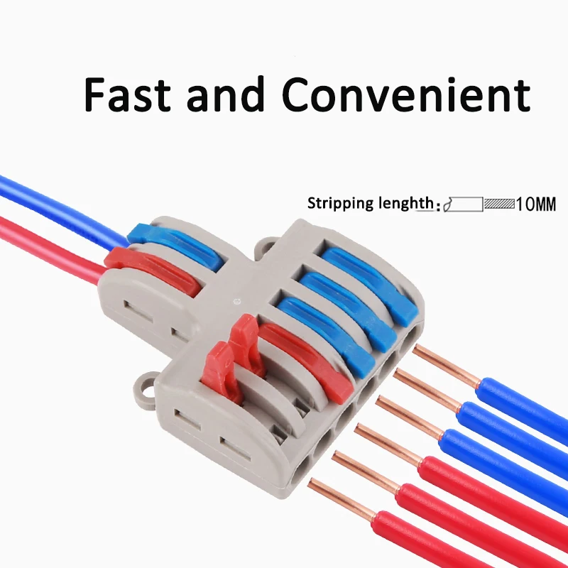 Quick Splitter Plug-in Electric Wire Connector Universal Compact Wiring ...