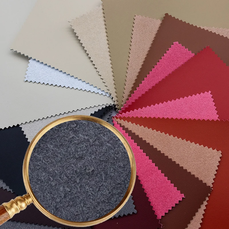 Free Sample Suede Microfiber Nappa PU Leather Cuir Microfibre Deri for ...