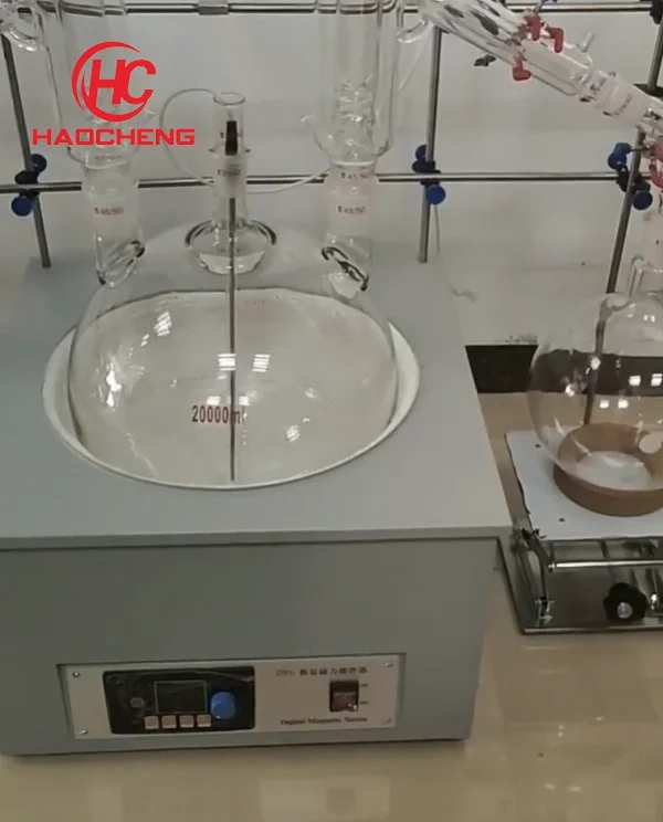 5l 10l 20l 50l Laboratory Glass 3/three Necks Round Bottom Boiling ...