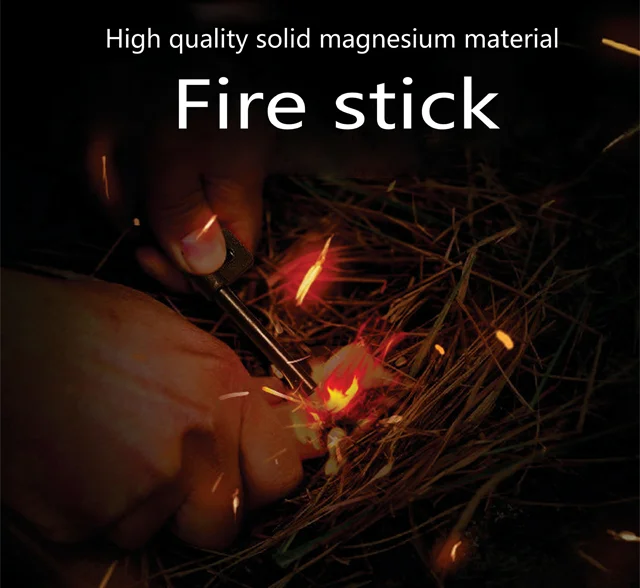 Hot Selling Replaceable Flint Fire Stick Portable Fire Starter With ...