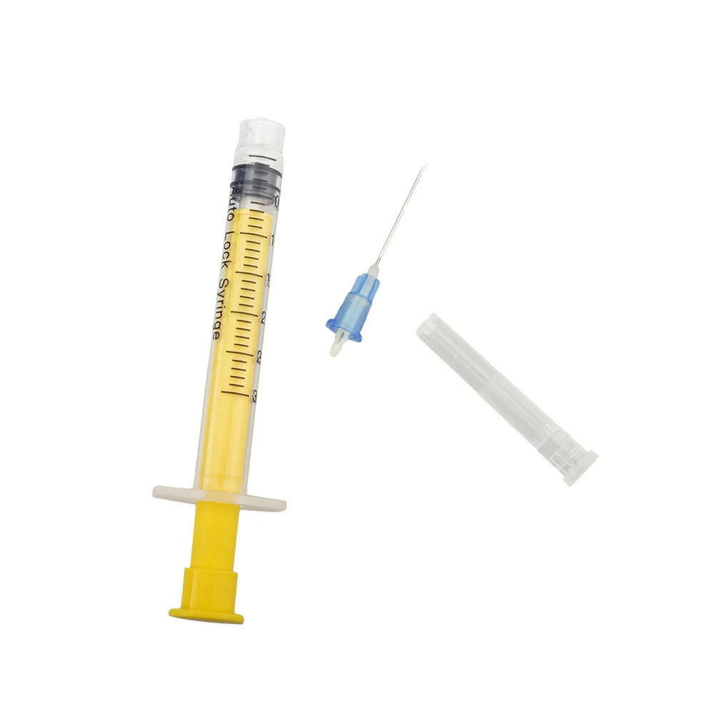 3ml Sterile Safety Auto-disable Auto Lock Syringe With Needle Eo Gas ...