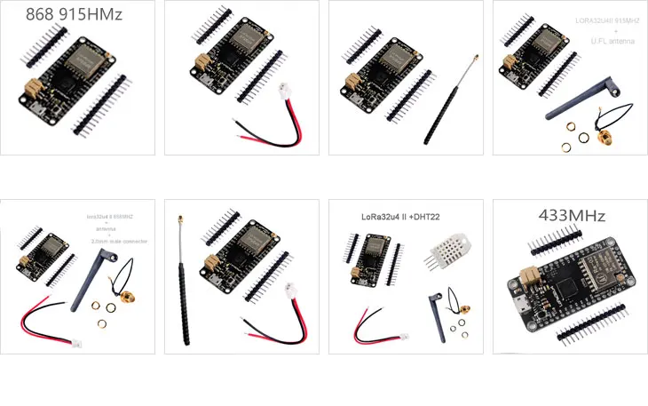 LoRa32u4 II HPD13 Lora Module LiPo Atmega328 SX1276 Lora 868MHZ 915MHz ...