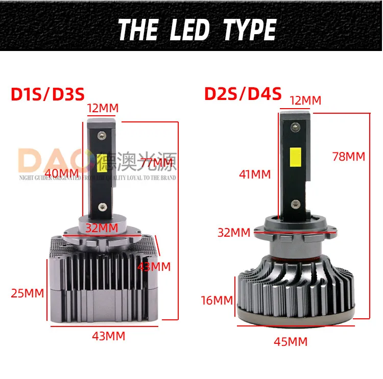 M10 New Style Led Headlights D Series Original Led Headlight Plug And Play D1s D2s D3s D4s Led ...