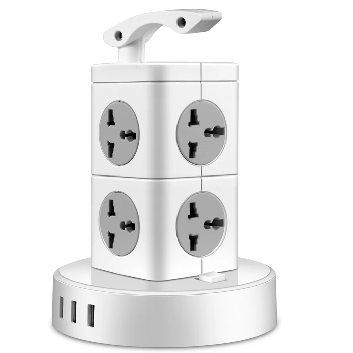 Universal Power Socket, 8 Outlets, 12 Outlets Extension Cord with 3 USB ...