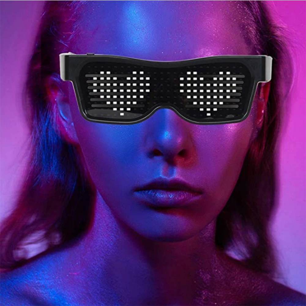 Magic Button Led Party Glasses Luminous Glasses Fancy Led Light Up ...