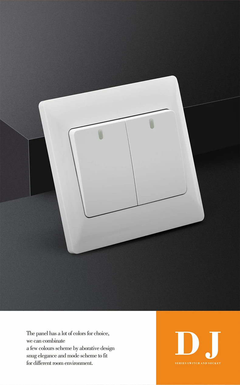 AULMO-Interruptor de 4 entradas y 1 vía, placa frontal de PC completa ...