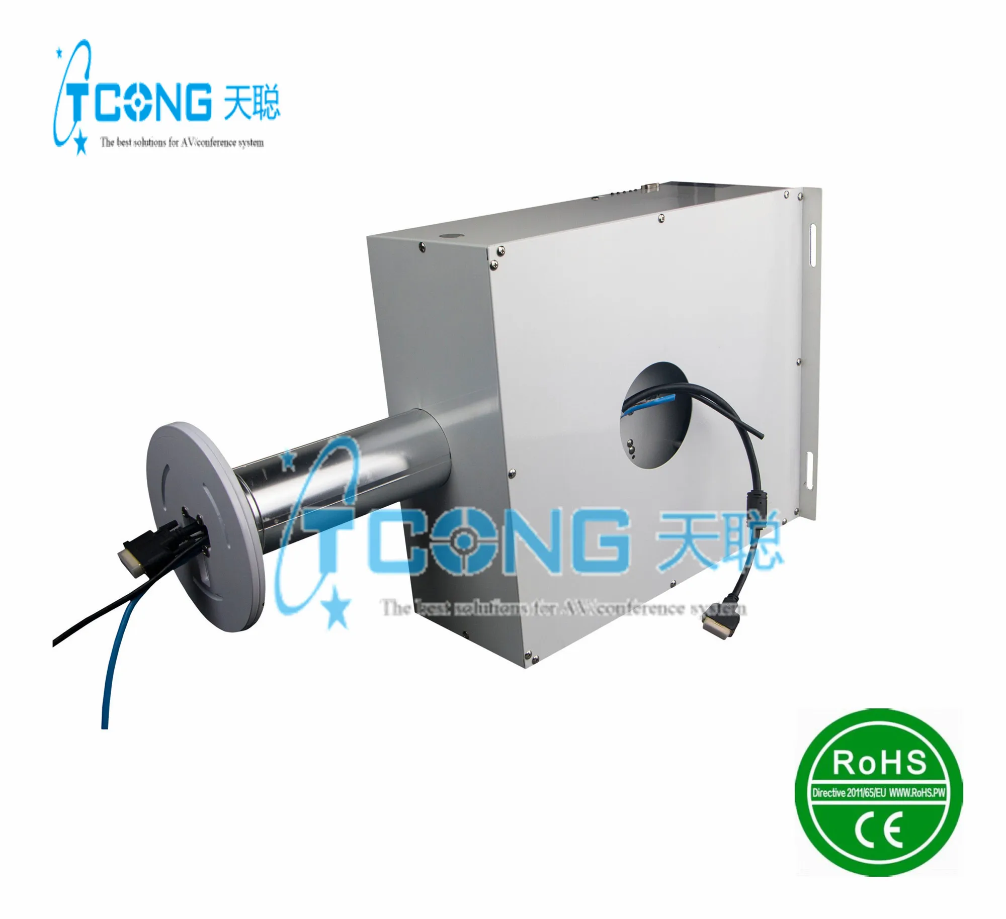 Telescopic CCTV Camera Lift - Double Columns Motorized Bracket