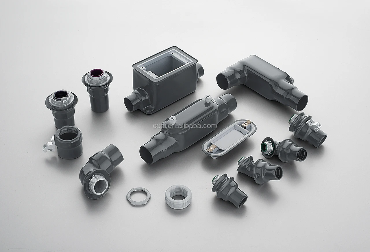 PVC Coated Rigid Conduit Fittings - Durable & Versatile
