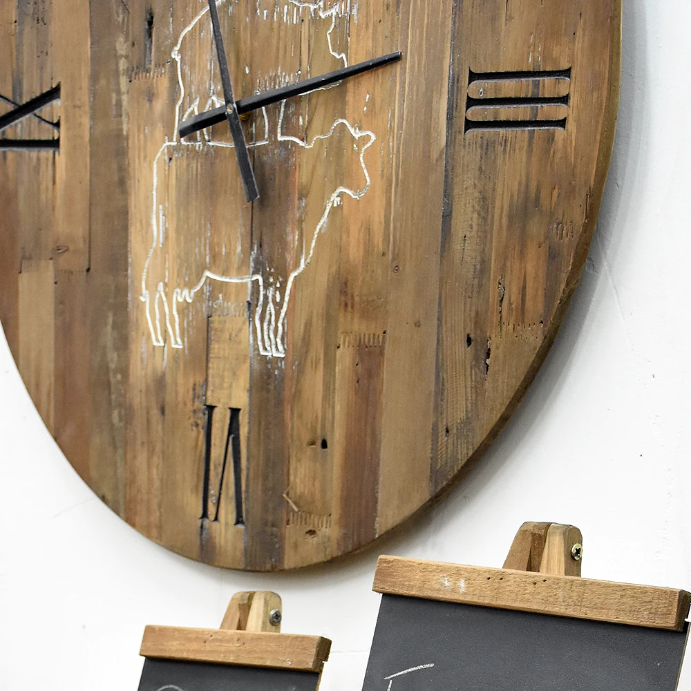 Luckywind 27.5"' Rustic Farmhouse Distressed Weathered Barn Wood Wall ...