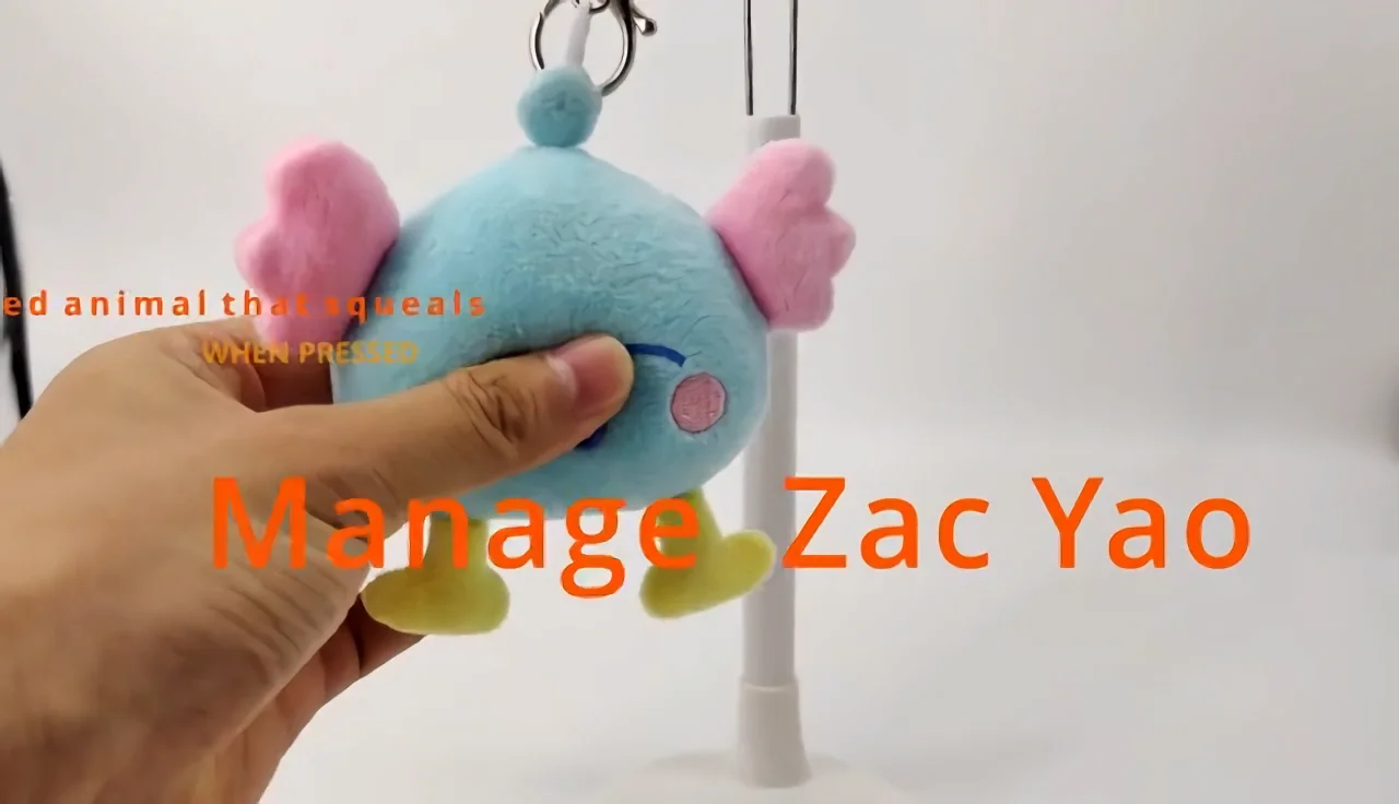 Mini Size Custom Shaped Cuddly Hang Keychain Toys Definitely Embroidery ...