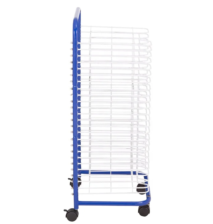 Mobile Art Drying Rack - Metal Wire Display Stand