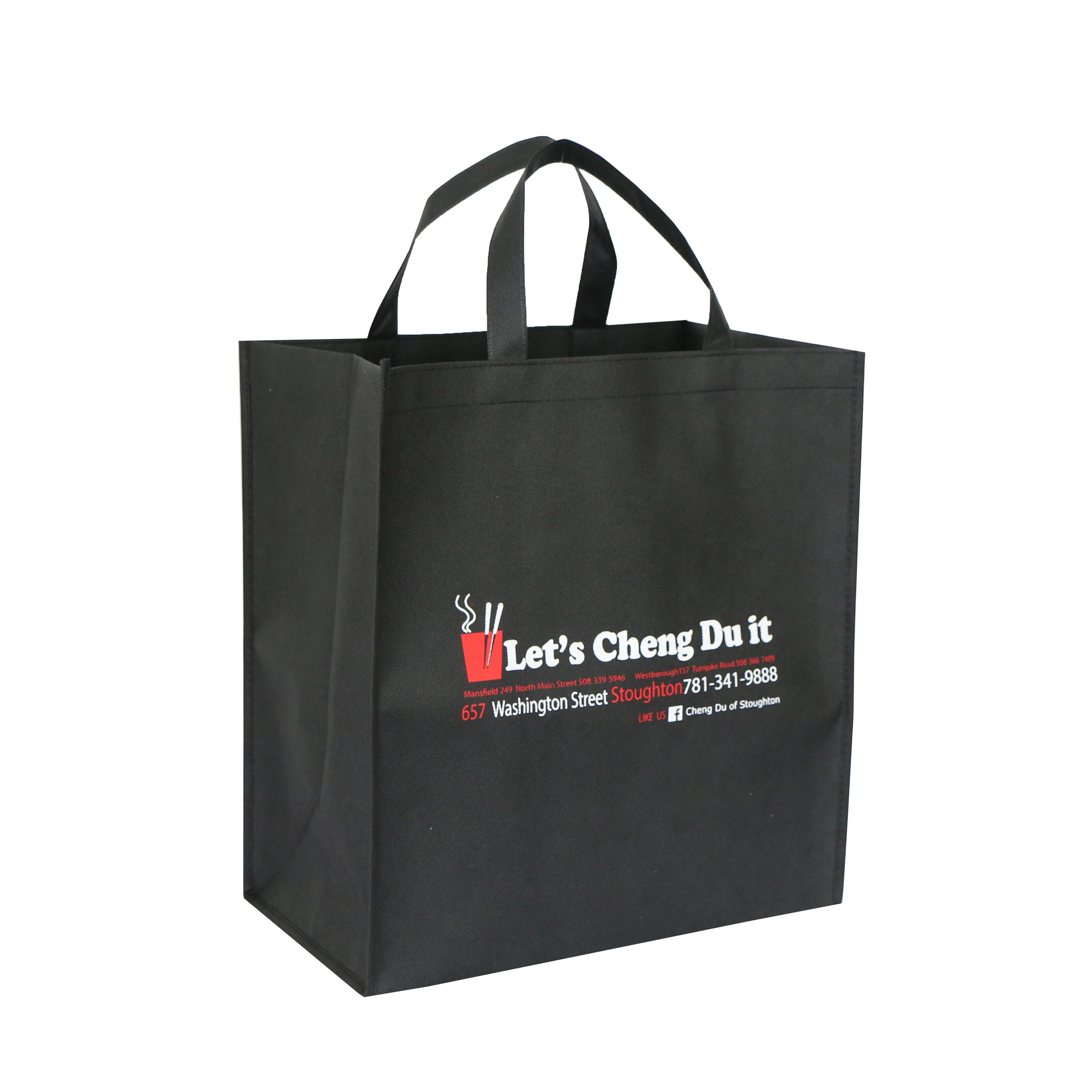 Restaurant Takeaway Reusable Non Woven Tote Bag - Winway Packing