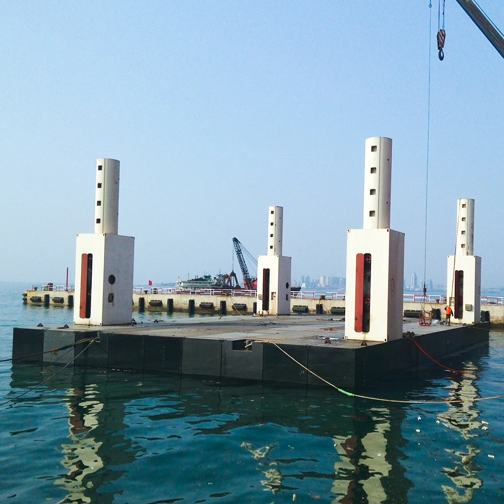 Four-legged Modular Jack-up Barge Ship for Sale - 636MT Load