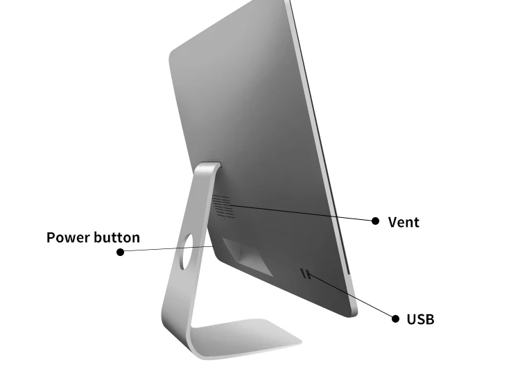 21.5inch Core I3 I5 I7 Desktop Computer With Office Gaming Touch ...